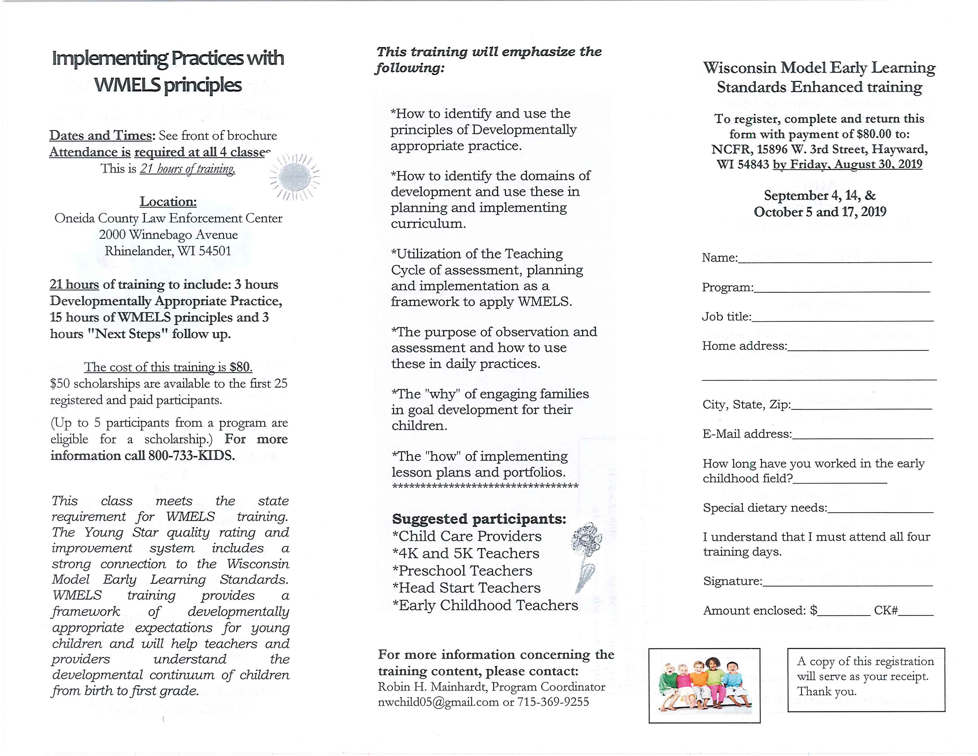 Enhanced Approach WI Model Early Learning Standards